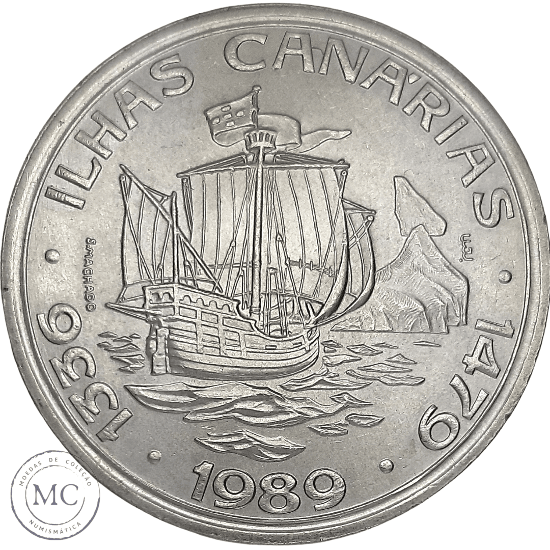 Portugal 100 escudos 1989 - Ilhas Canárias | Moedas de Coleção