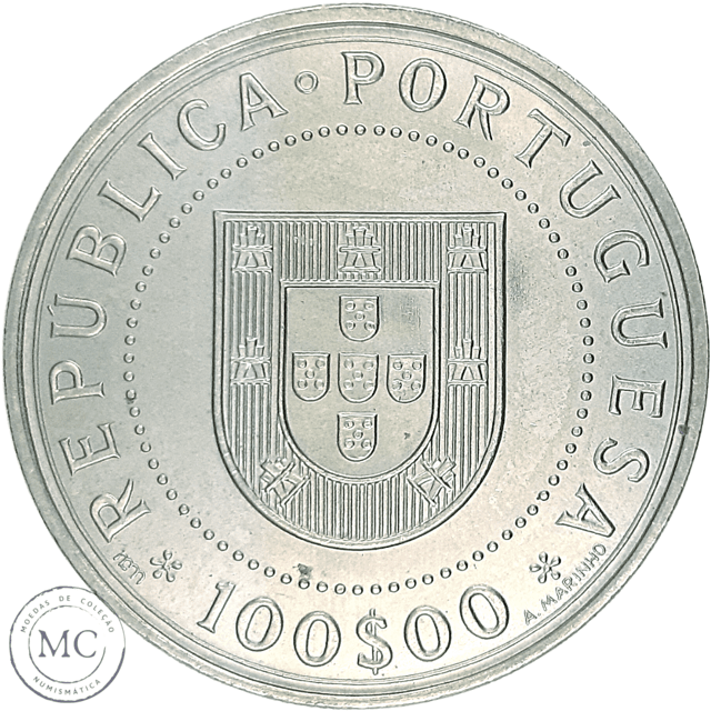 Portugal 100 escudos 1990 - Restauração de Portugal | Moedas de Coleção