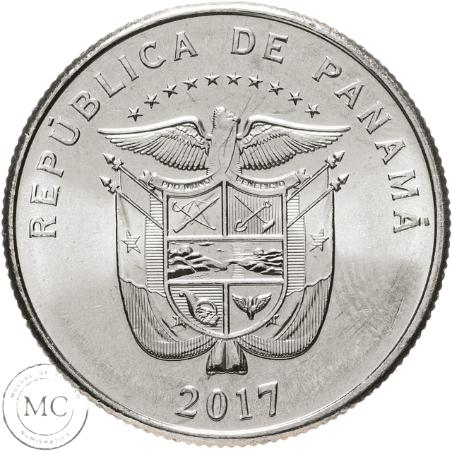Panamá 1/4 de balboa, 2017 - 200 anos do nascimento de Justo Arosemena ...