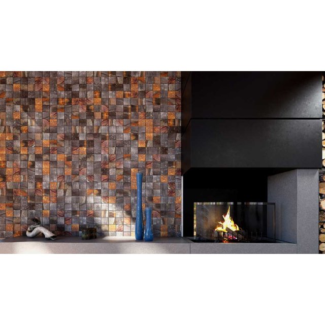 AZULEJO 1M² RUGGINE 10X10 CÓD: 7180 - STRUFALDI | Acqualeste Piscinas