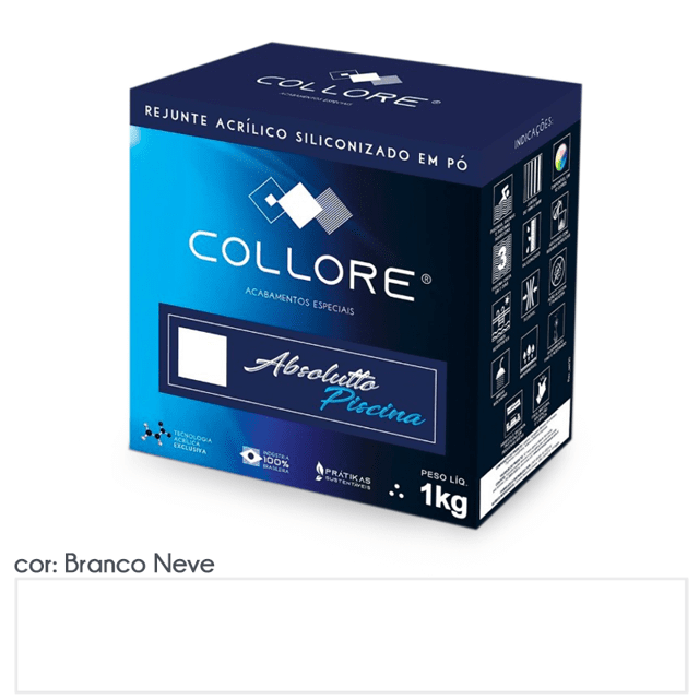 REJUNTE PARA PISCINA PRATIKO ABSOLUTO SILICONIZADO - BRANCO NEVE ...