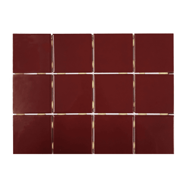 AZULEJO 1M² VINHO GUINDO 10X10 CÓD:1110 STRUFALDI | Acqualeste Piscinas