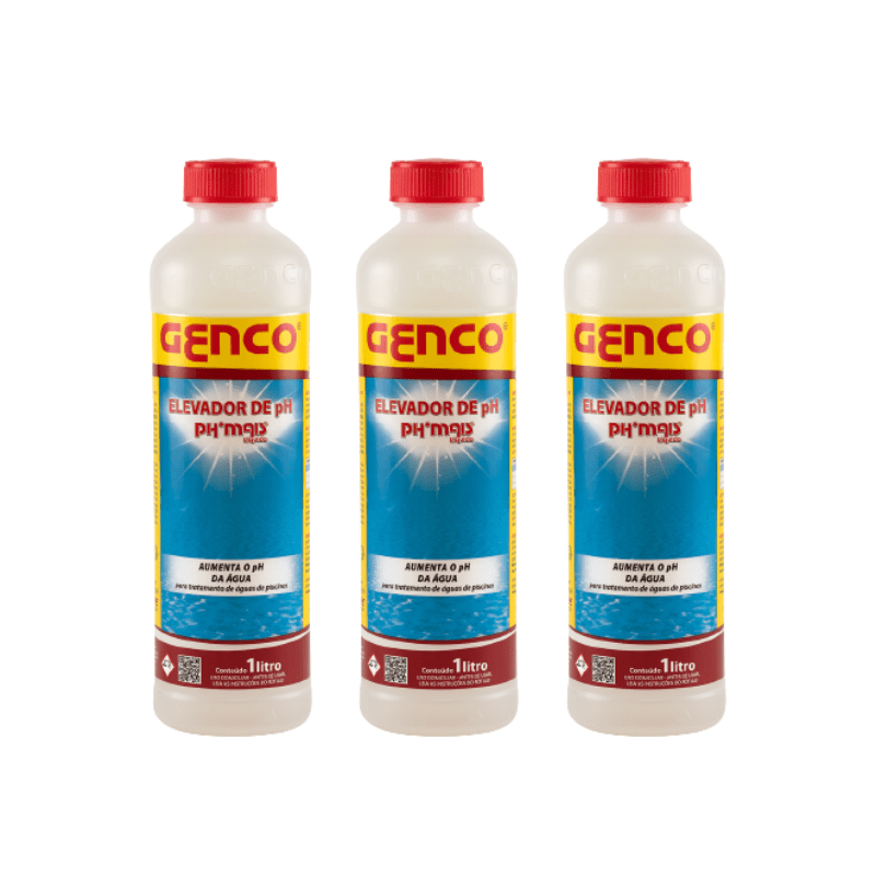 3 PH MAIS ELEVADOR DE PH 1LT - GENCO | Acqualeste Piscinas