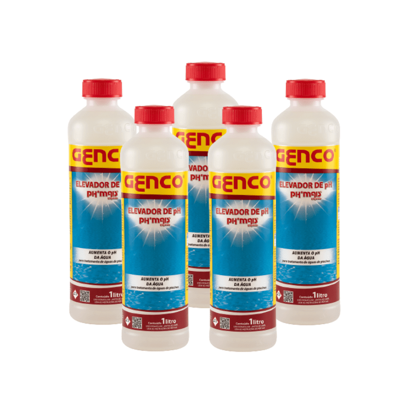 5 PH MAIS ELEVADOR DE PH 1LT - GENCO | Acqualeste Piscinas