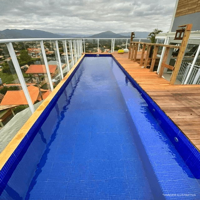 PISCINA DE FIBRA PASTILHADA RAIA 2 SECÇOES - 16,70 X 2,00 X 1,40 ...