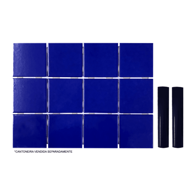 AZULEJO 1M² AZUL ROYAL 10X10 CÓD: 1150 - STRUFALDI | Acqualeste Piscinas