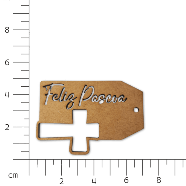 Kit Tag com 20 unidades Feliz Páscoa Cruz 7x4cm em MDF Cru | Materiais ...