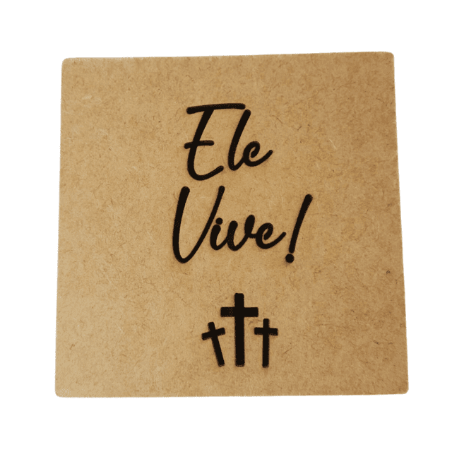 Caixa Simples Com Divisórias Ele Vive em MDF cru - 10x10x4cm ...