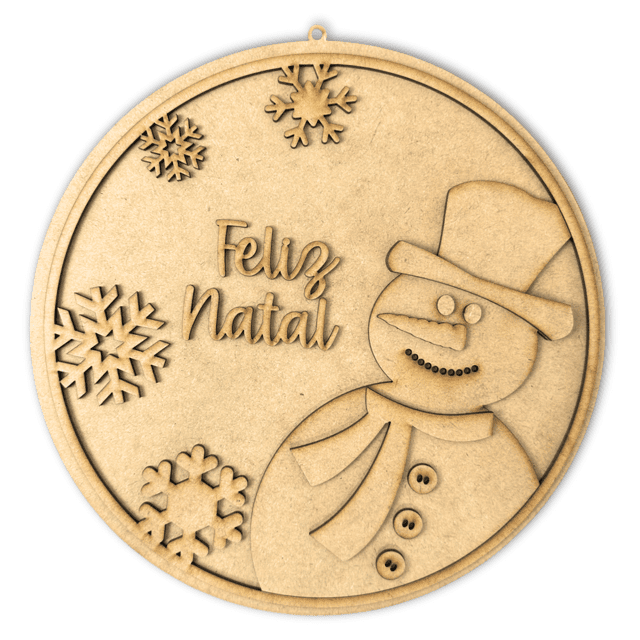 Guirlanda Boneco de Neve em MDF - 25cm | Materiais para Artesanato ...
