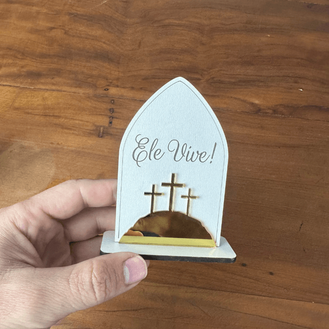 Lembrancinha Ele Vive 8x10cm em MDF Laminado | Materiais para ...