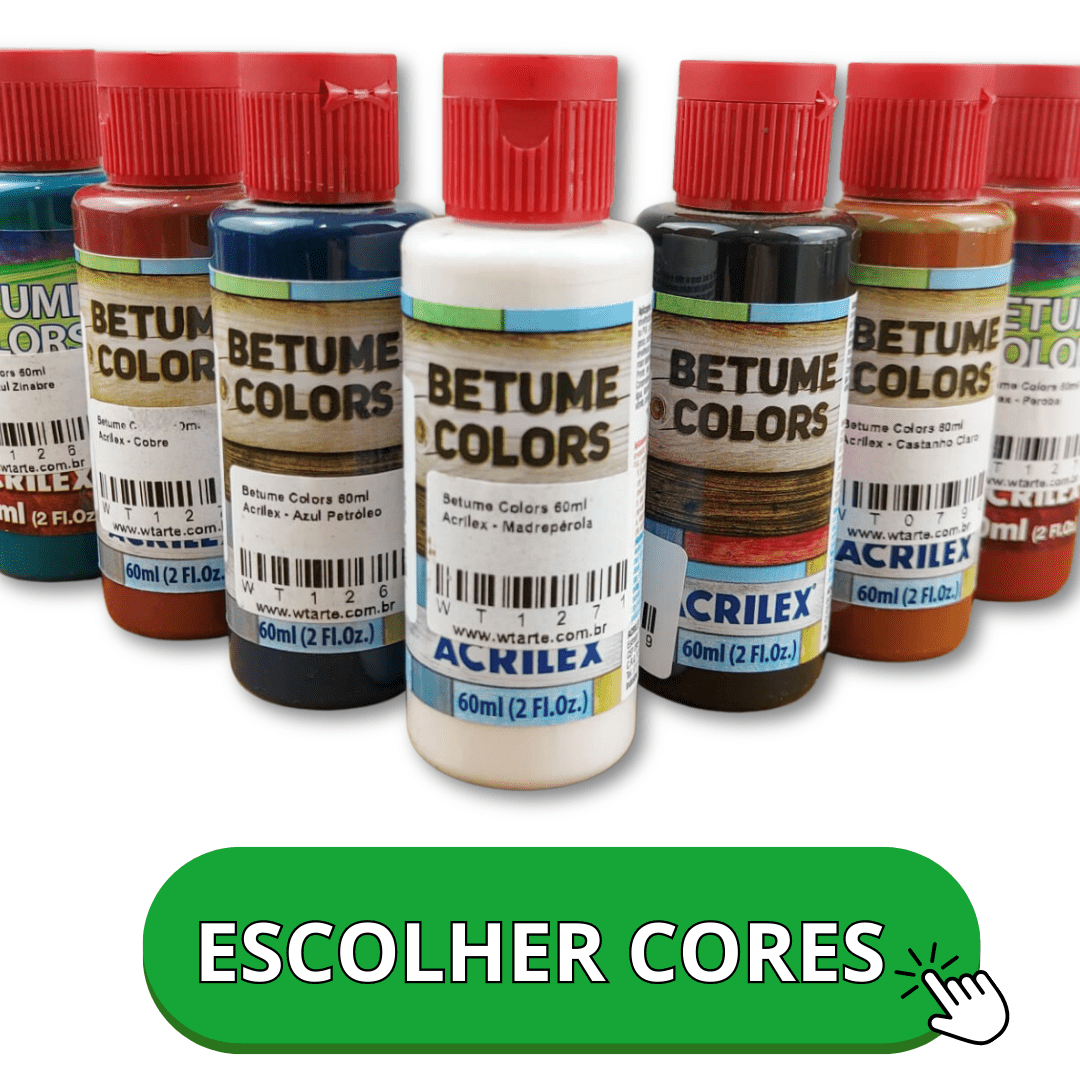 Betume Colors 60ml Acrilex | Materiais para Artesanato | Peças de Gesso ...