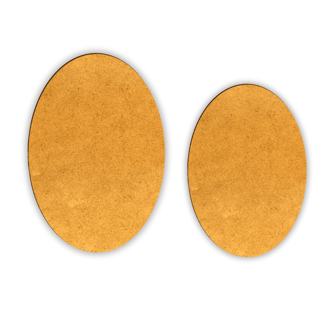 Kit Base Oval em MDF Cru - 5,5x3,5cm e 5x7cm | Materiais para ...