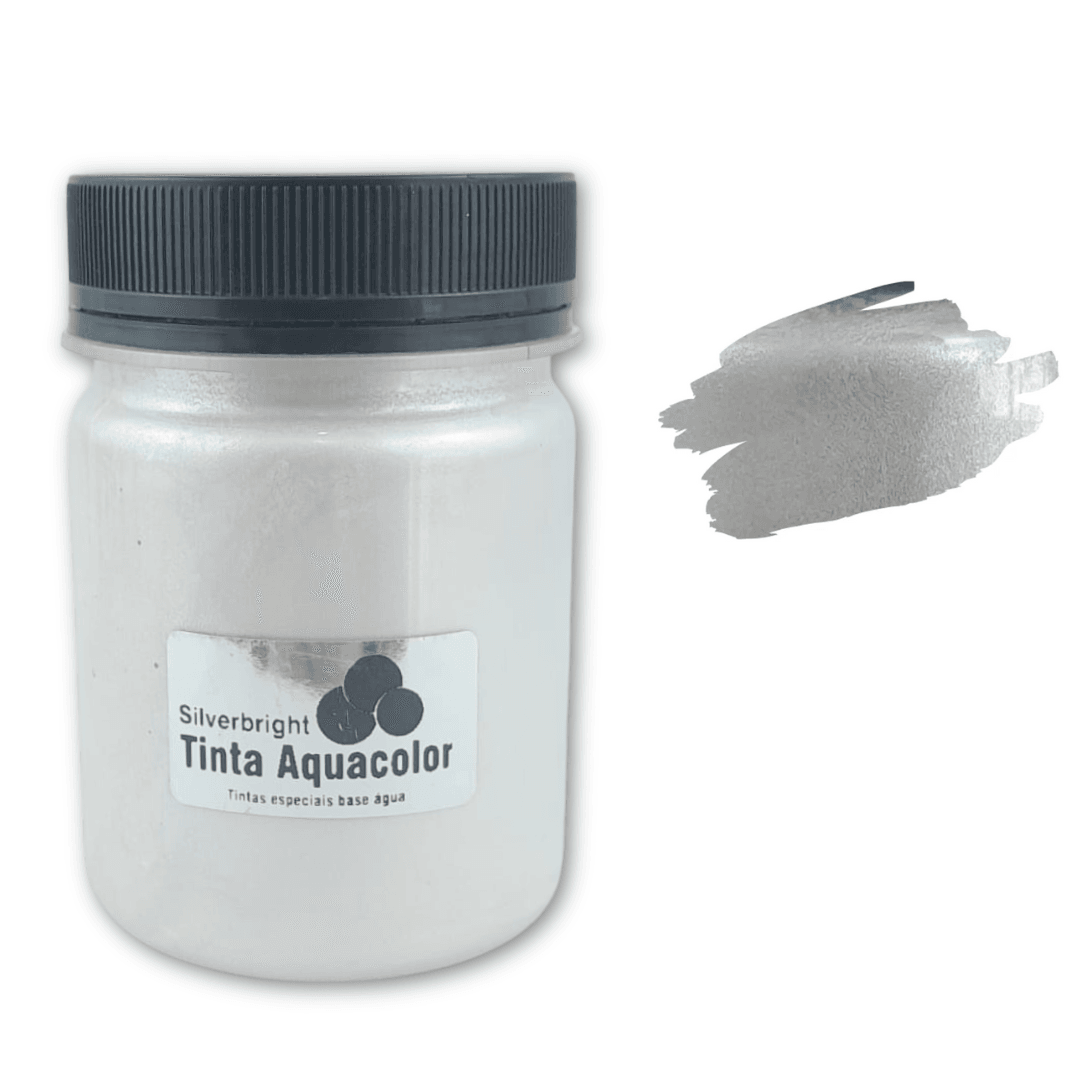 Tinta Metálica Silverbright 250ml - Acquacolor | Materiais para ...
