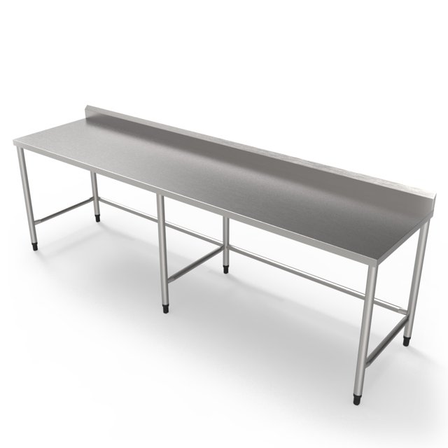 Mesa Lisa de Encosto de Inox - SOB MEDIDA | Equipaclau