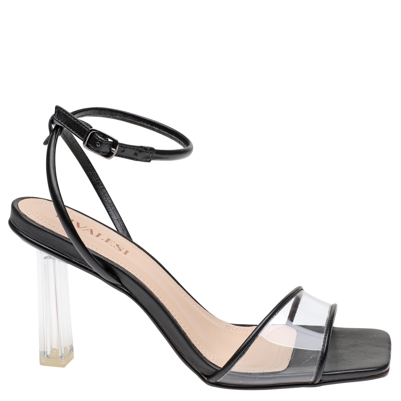 Sandália Couro Preto | Divalesi