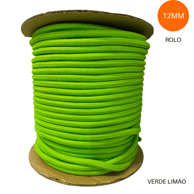 Corda Colorida de Polipropileno 10MM, Rolo 200 metros | Casa das Cordas RS