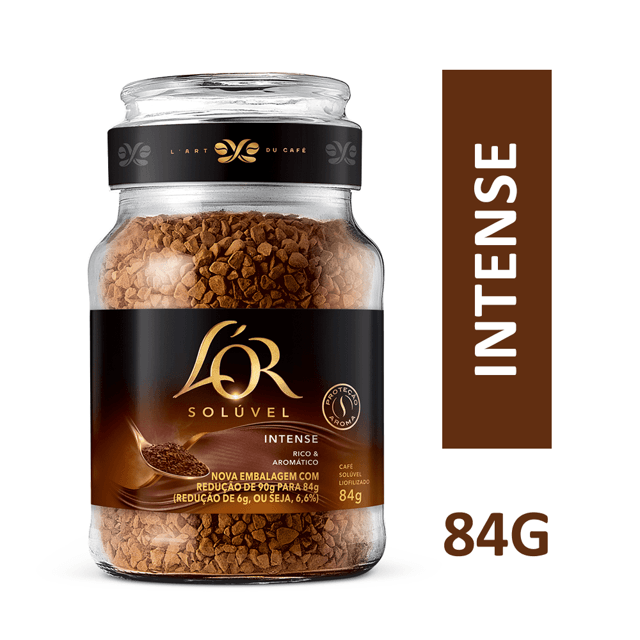 L'or Solúvel Intense - Pote de Vidro 84 gramas | Café Moído