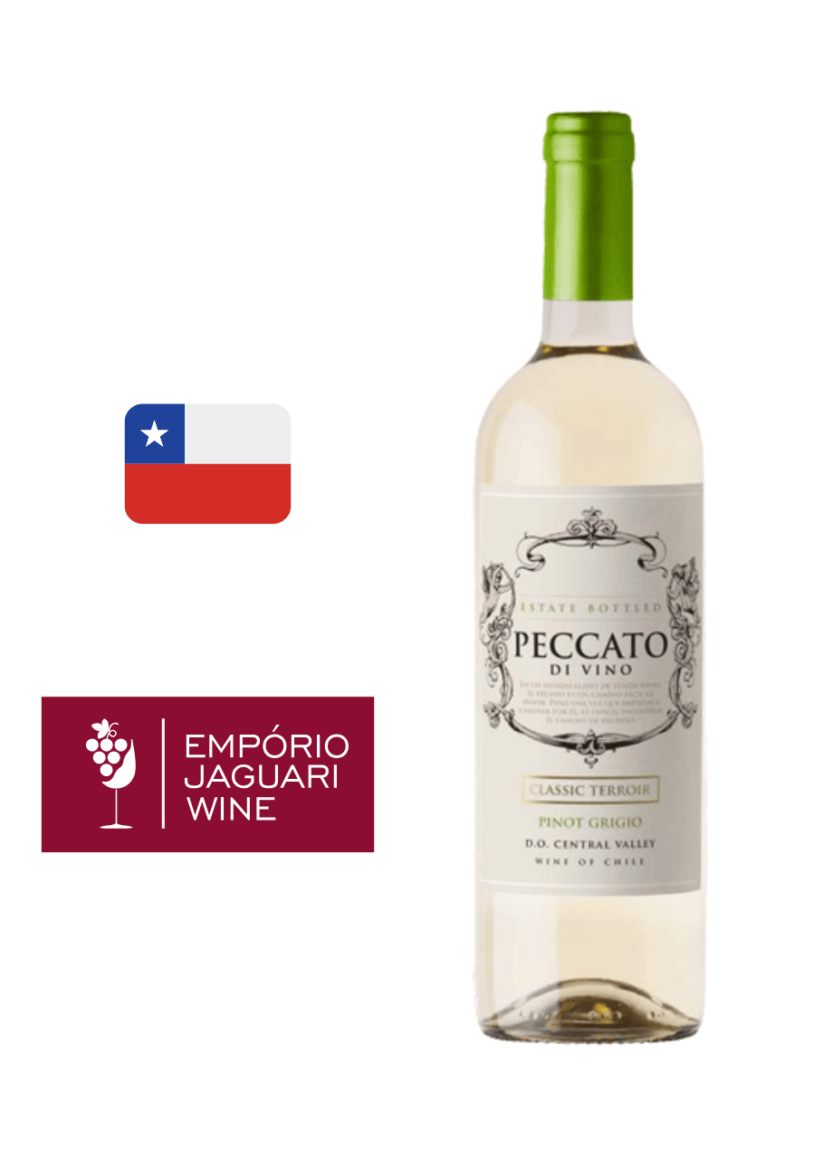 Vinho Branco Peccato Di Vino Pinot Grigio - 750ml | Jaguari Wine