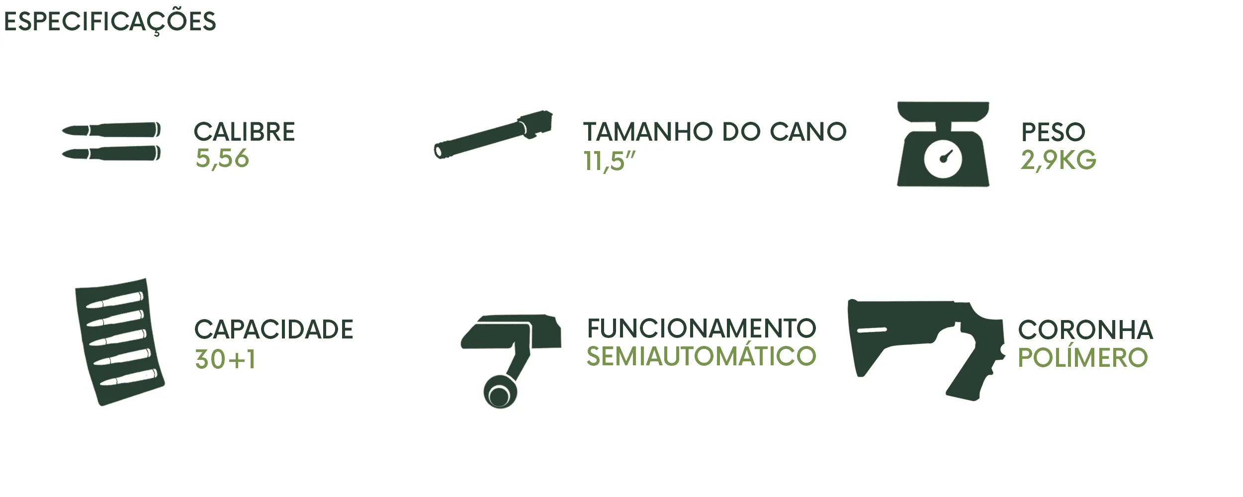 Rifle Taurus T4 Calibre 5,56mm 11,5" | Nordens