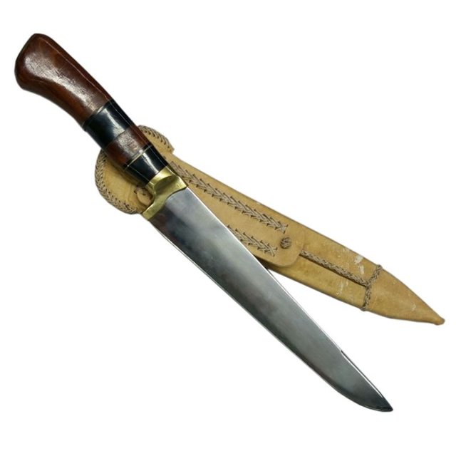 Faca Adaga Gaúcha 9' Cabo de Chifre e Madeira | Nordens