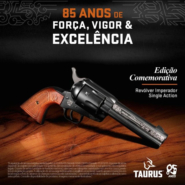 Revólver Taurus Imperador .38 SPL Edição 85 Anos Limitada | Nordens