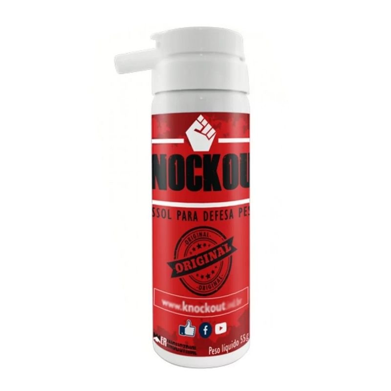 Spray Aerosol de Defesa Pessoal Knockout Original | Nordens