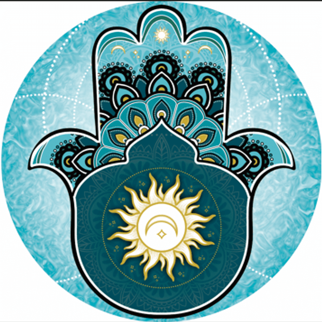 Modelos de Tapete Hamsa Azul- 1,35 m | Mahadeva Store