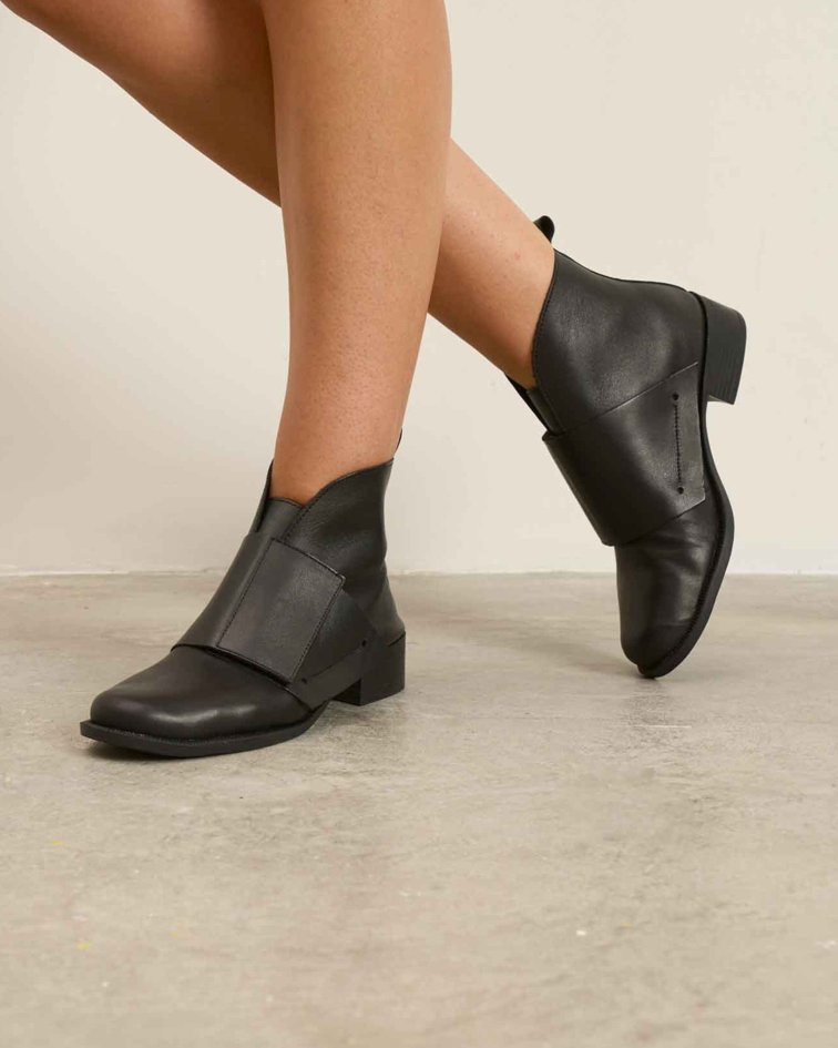 Botas de Couro Pretas Femininas | Meu Sapato Preto
