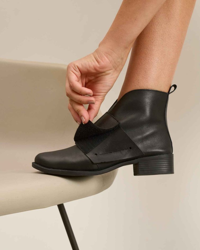 Botas de Couro Pretas Femininas | Meu Sapato Preto