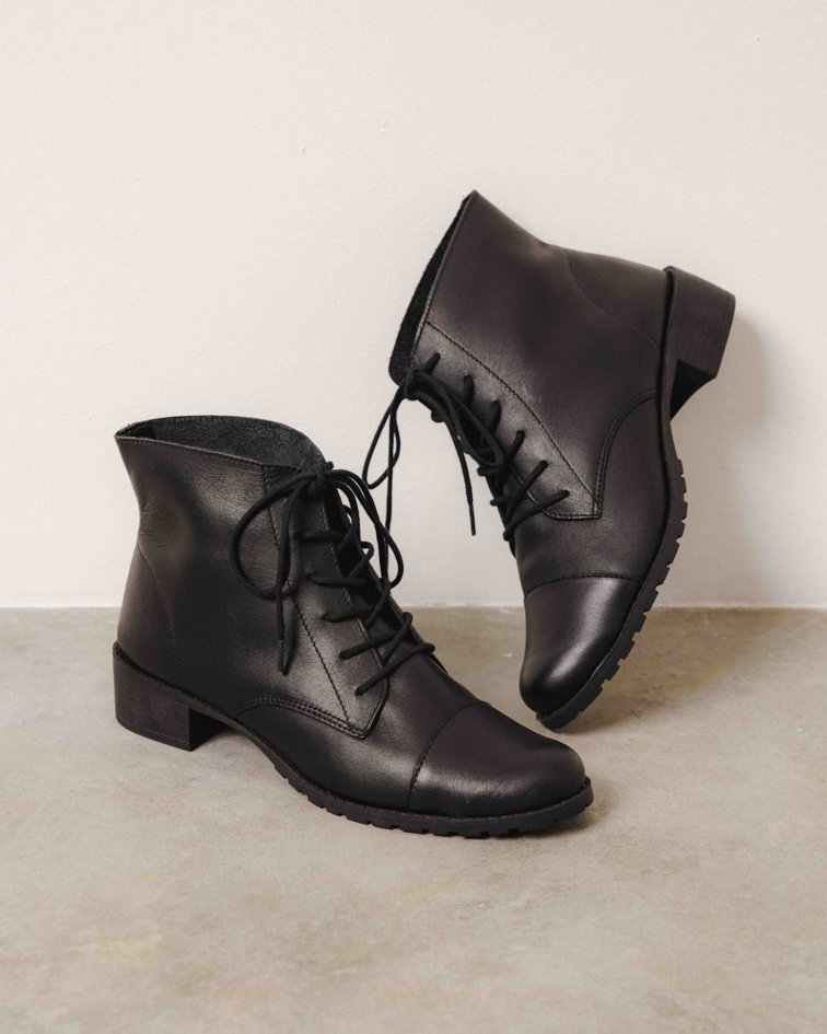 Botas de Couro Pretas Femininas | Meu Sapato Preto