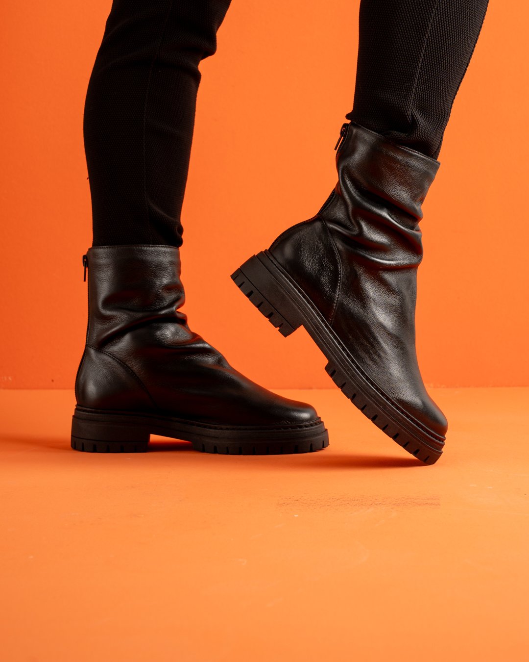 Botas de Couro Pretas Femininas | Meu Sapato Preto