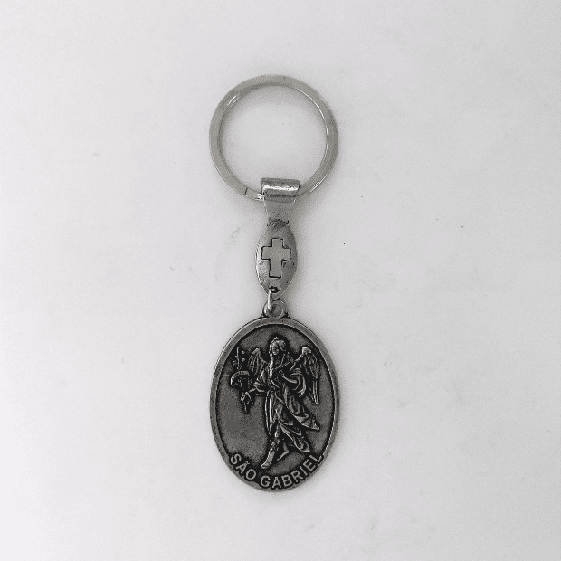 Chaveiro Arcanjo São Gabriel Prata | Lojão Imperiomac