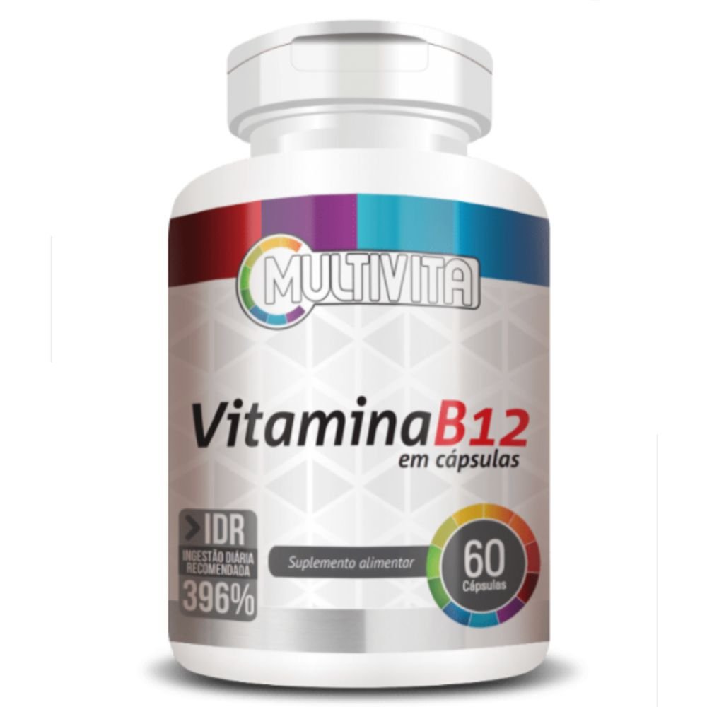 Vitamina B12 396% IDR 60 cápsulas - Multivita | Natulha