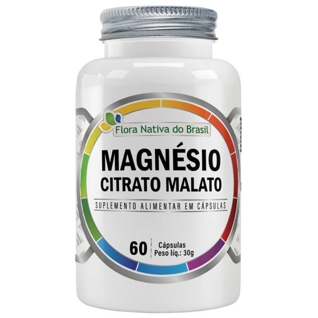 Magnésio Citrato Malato 60 Cápsulas - Flora nativa | Natulha