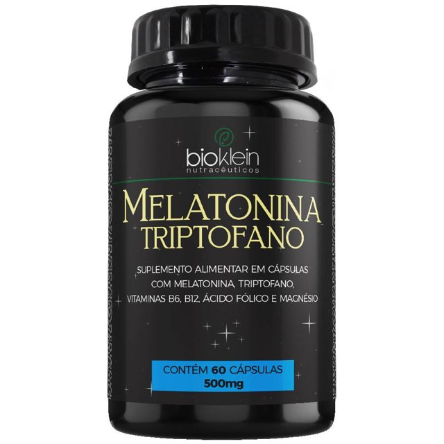 Melatonina com L-Triptofano 500mg 60 Cápsulas - Bioklein | Natulha