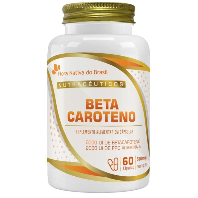Beta Caroteno 60 cápsulas - Flora Nativa | Natulha