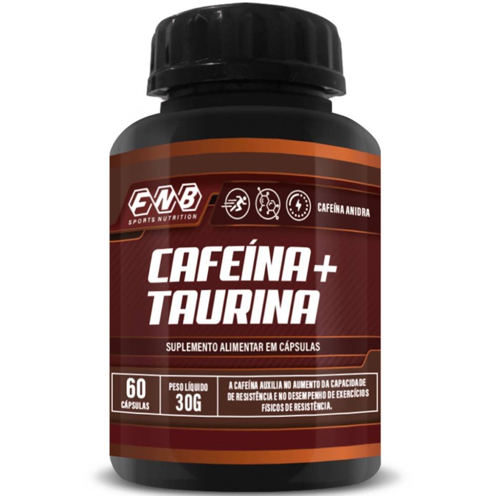 Cafeína Anidra + Taurina 60 Cápsulas - FNB Sports | Natulha