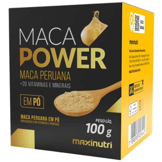 Maca Peruana Power + Vitaminas e Minerais 100g - Maxinutri | Natulha
