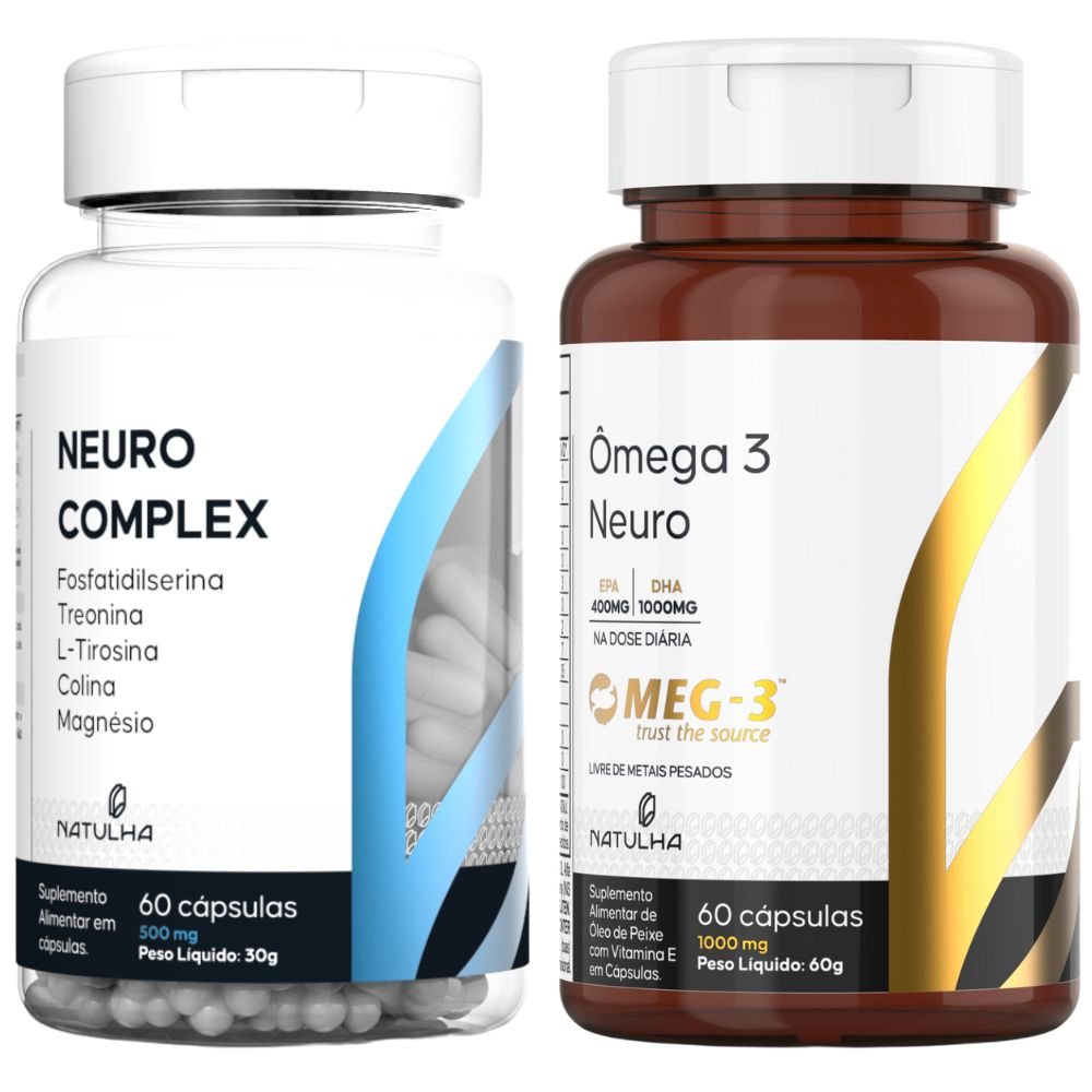 KIT NeuroComplex + Ômega 3 Neuro 60 cápsulas - Natulha | Natulha