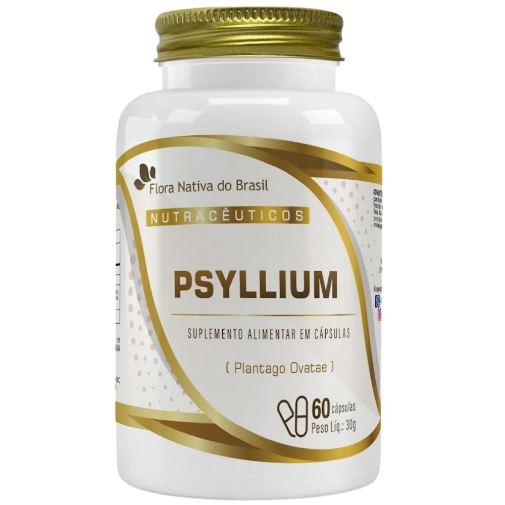 Psyllium 500mg 60 Cápsulas - Flora Nativa | Natulha