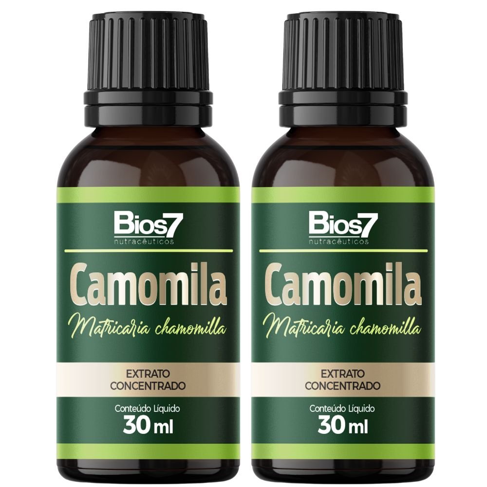 KIT 2X Camomila em Gotas Extrato Concentrado 30ml - Bios7 | Natulha