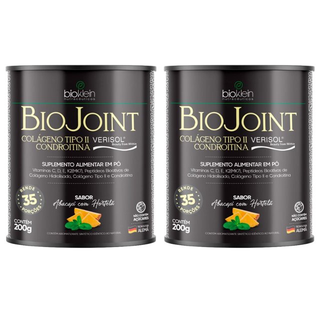 KIT 2X BioJoint (Colágeno Tipo 2, Condroitina, Verisol e Vitaminas ...