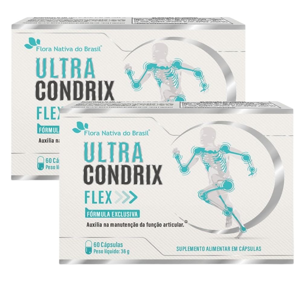 KIT 2X Ultra Condrix Flex (Colágeno tipo 2, Curcumina, MSM, Ácido ...