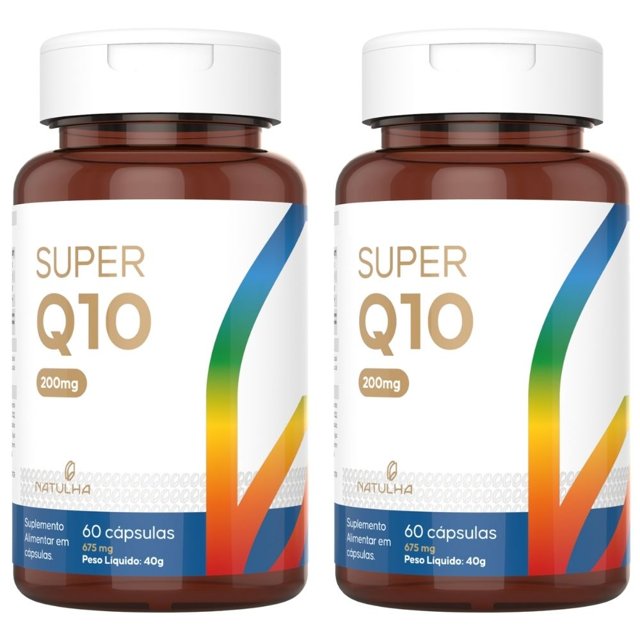 KIT 2X Super Coenzima Q10 200mg 60 Cápsulas - Natulha | Natulha