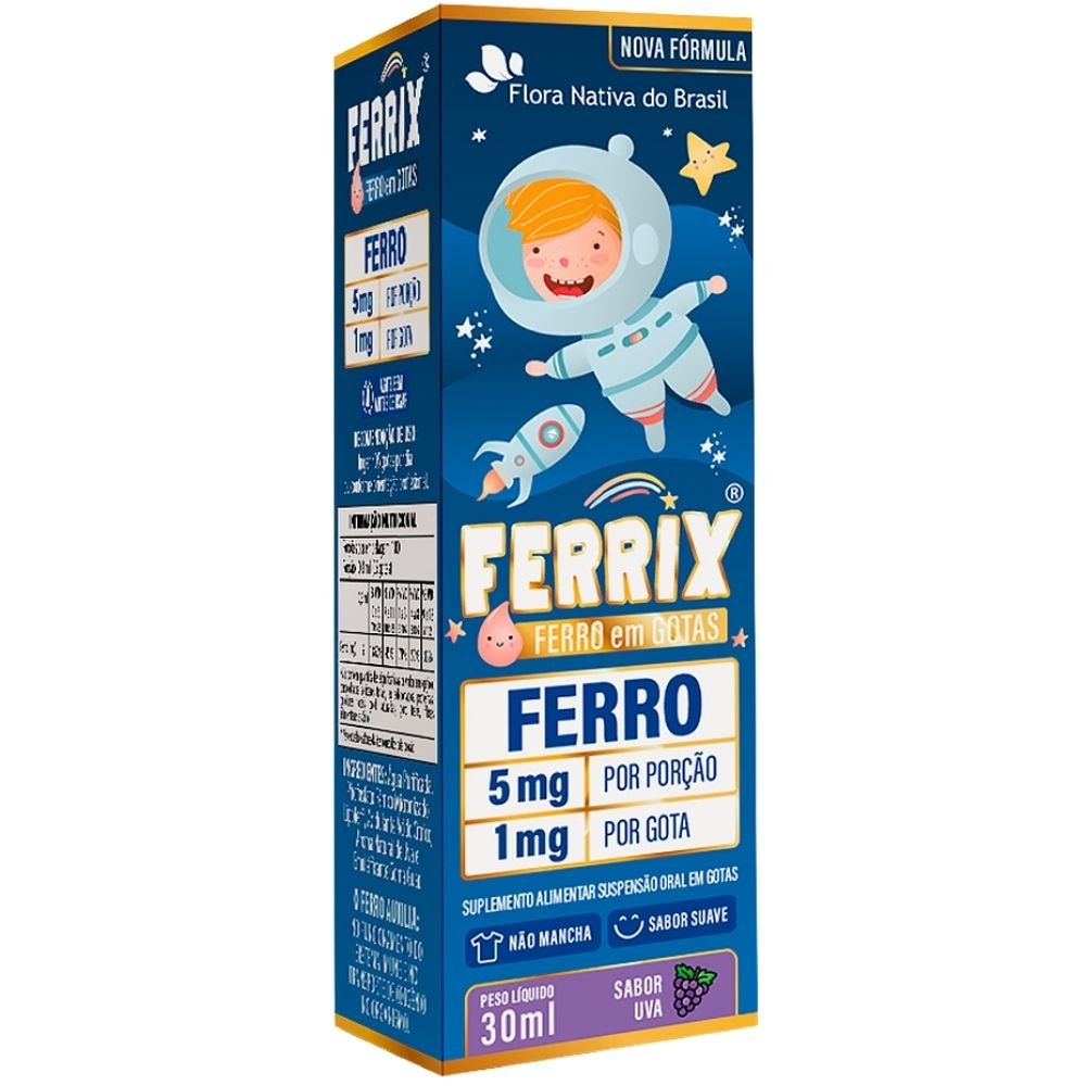 FERRIX (Ferro infantil) 30ml - Flora Nativa | Natulha
