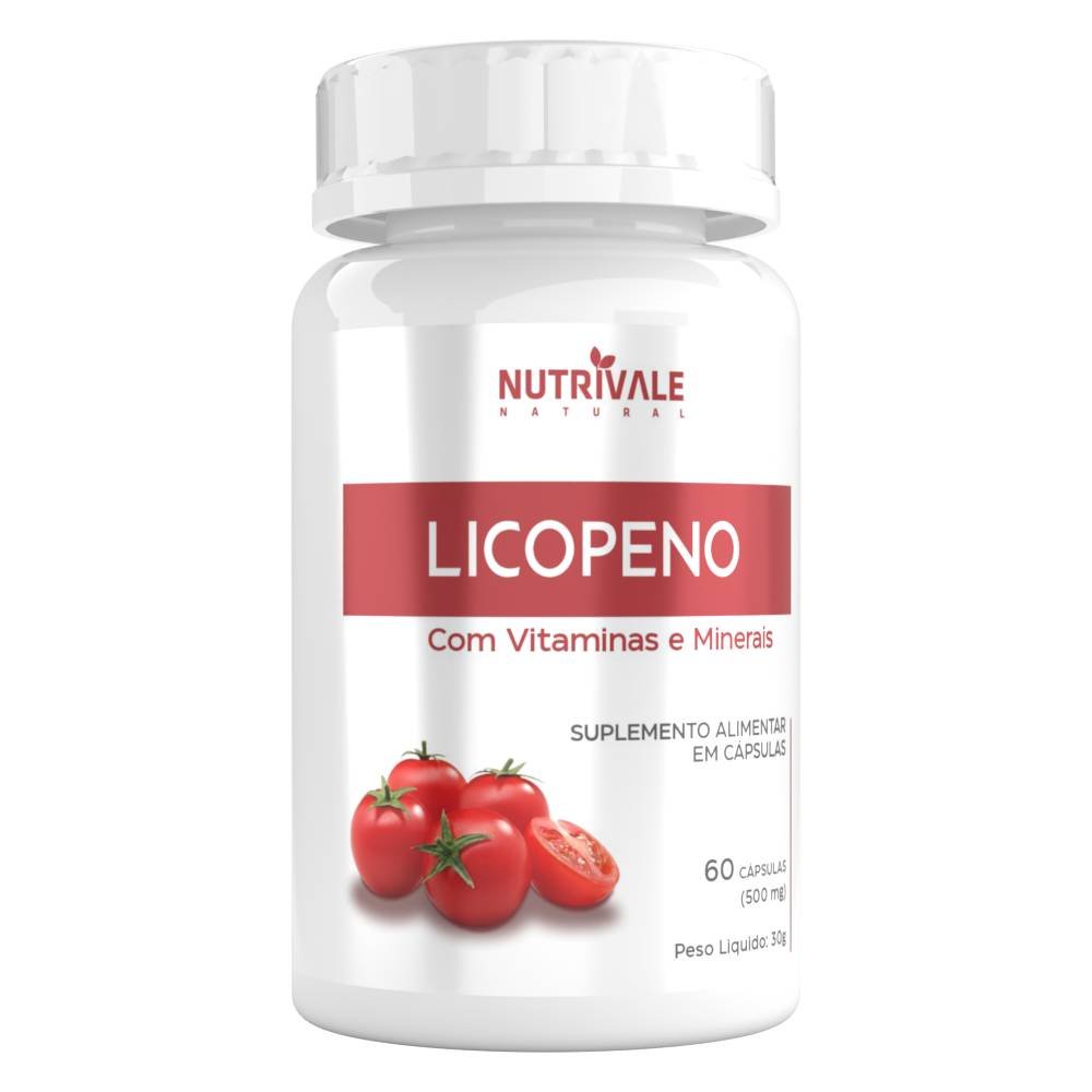 Licopeno com Vitaminas e Minerais 60 cápsulas - Nutrivale | Natulha