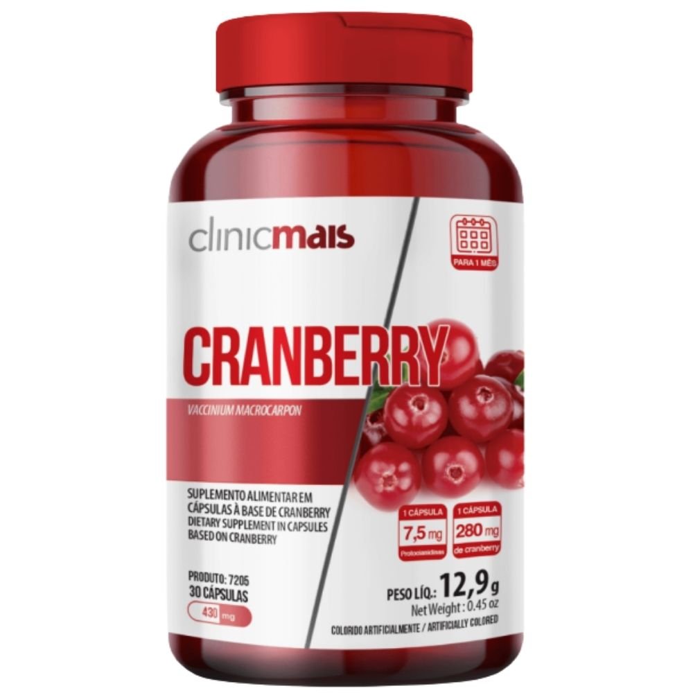 Suplemento de Cranberry 30 cápsulas - Clinicmais | Natulha