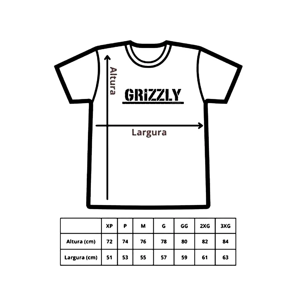 Camiseta Grizzly Midfield | DACHRONIC SKATESHOP