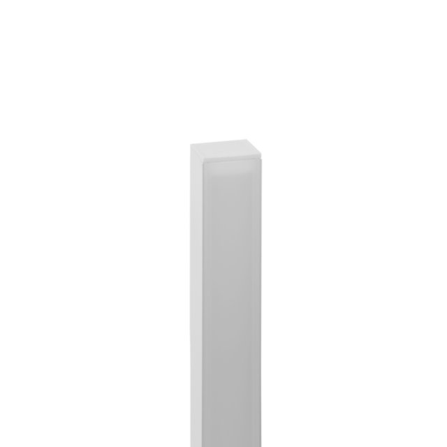 Perfil Line Individual Sobrepor 23mm 2 Metros Branco Fosco | SinosLed ...