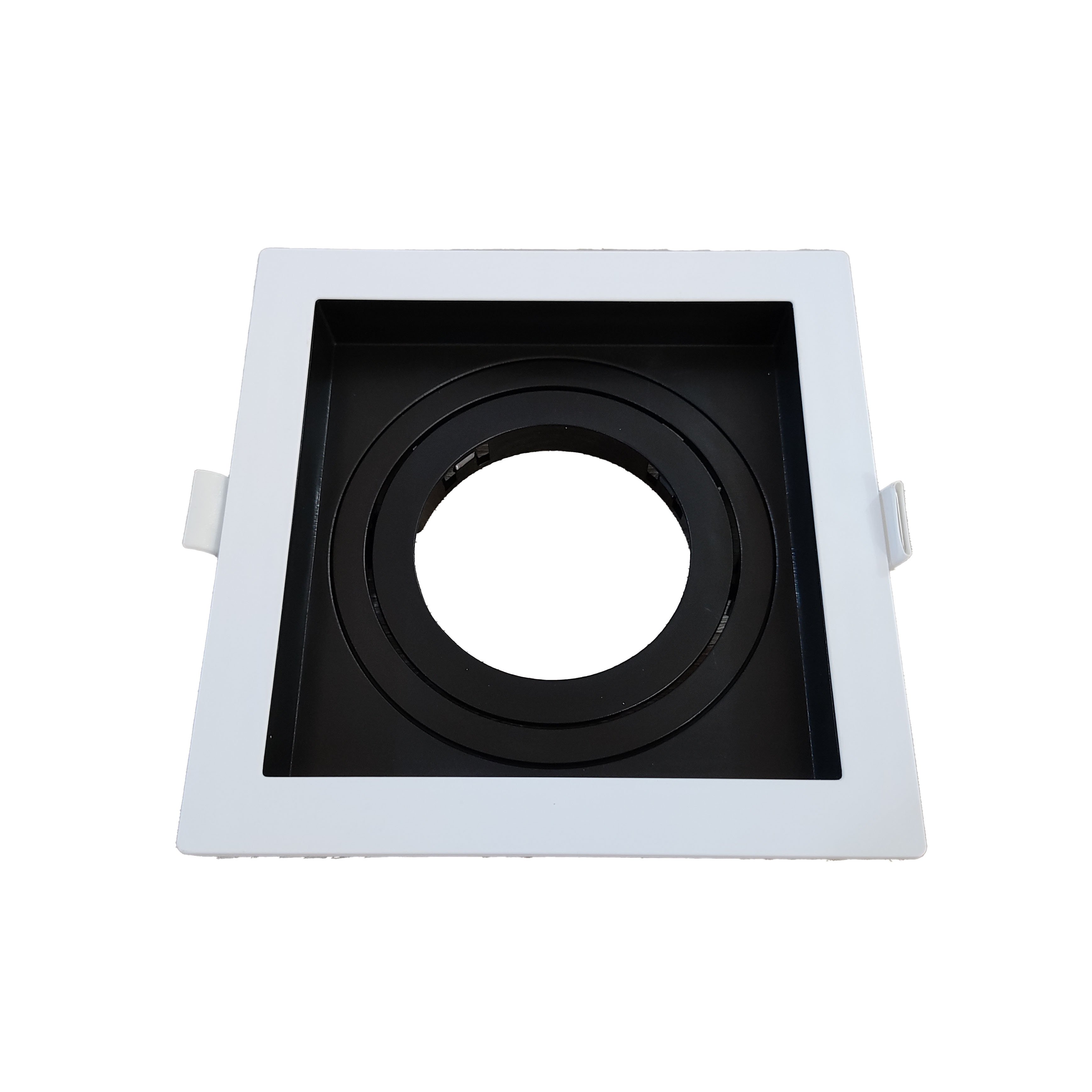 Spot Par20 Quadrado Direcionável Branco Recuado Preto | SinosLed Iluminação